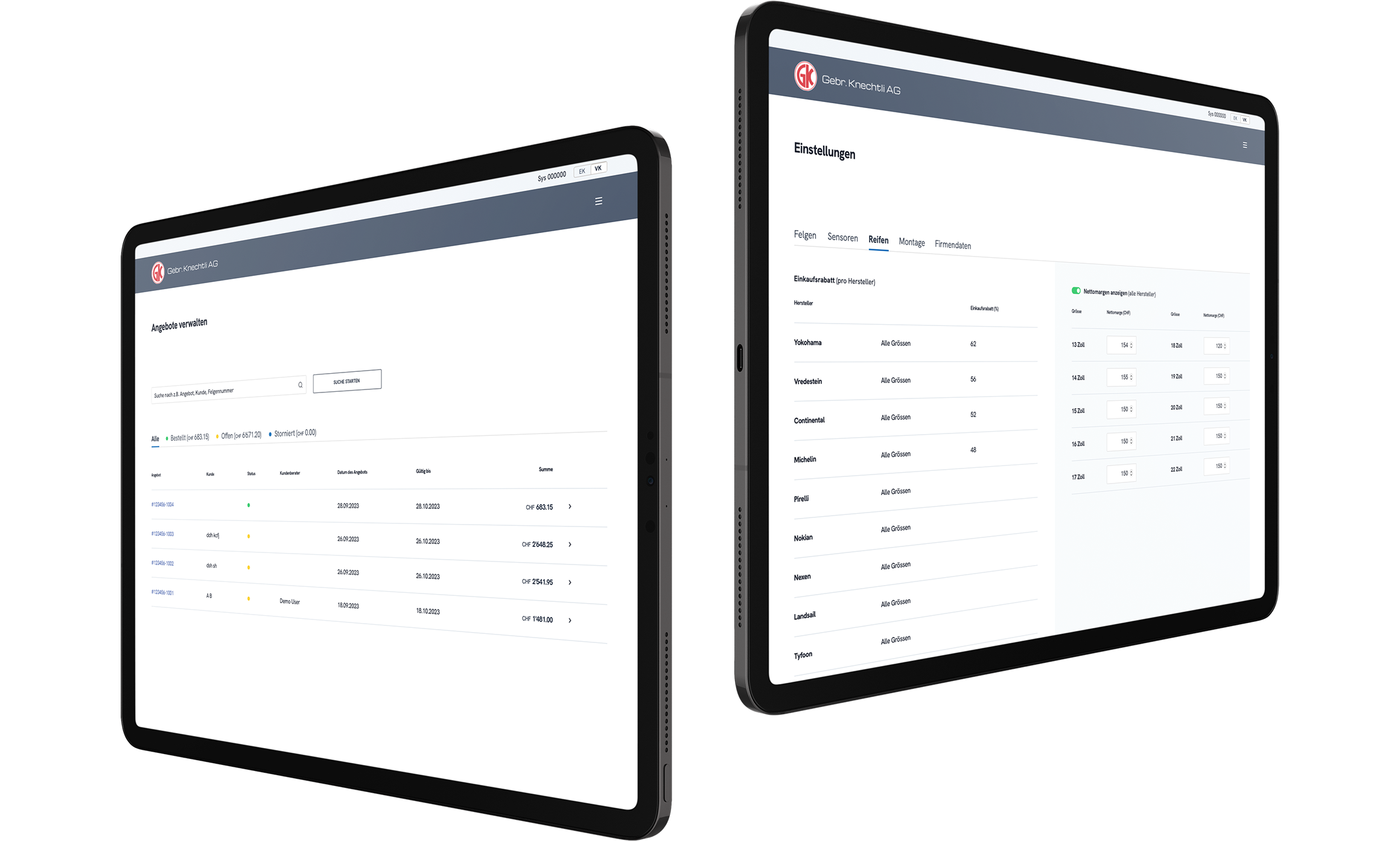 Gebr. Knechtli AG - Kompletträdershop | OPTEN AG